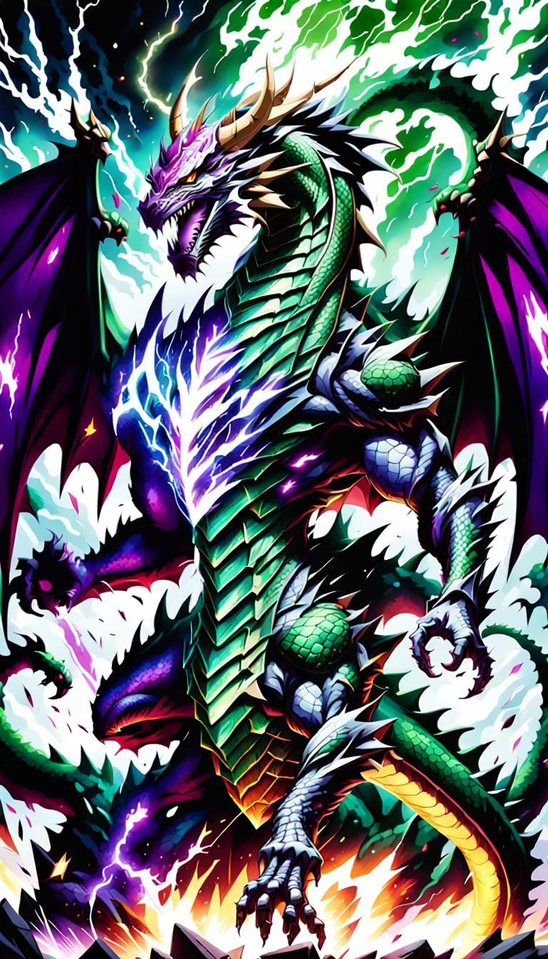 The stronest ultimate dragon destroys everything in a radiant attack ...