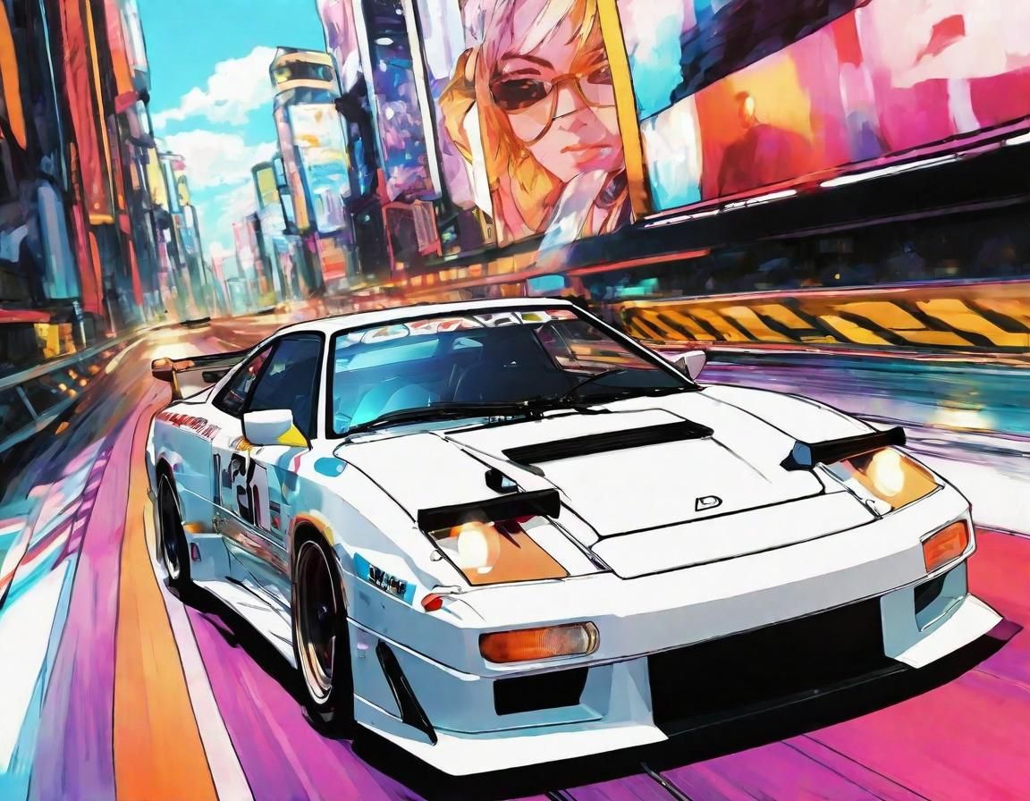 Initial-D style+deep_colors,Cel_Shading,mixes_prexels_of_fantastical ...