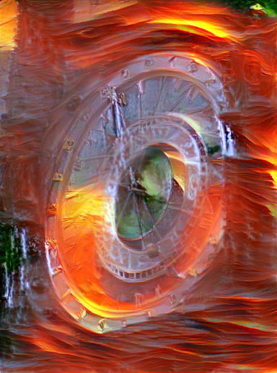 Burning Clocktower - AI Generated Artwork - NightCafe Creator