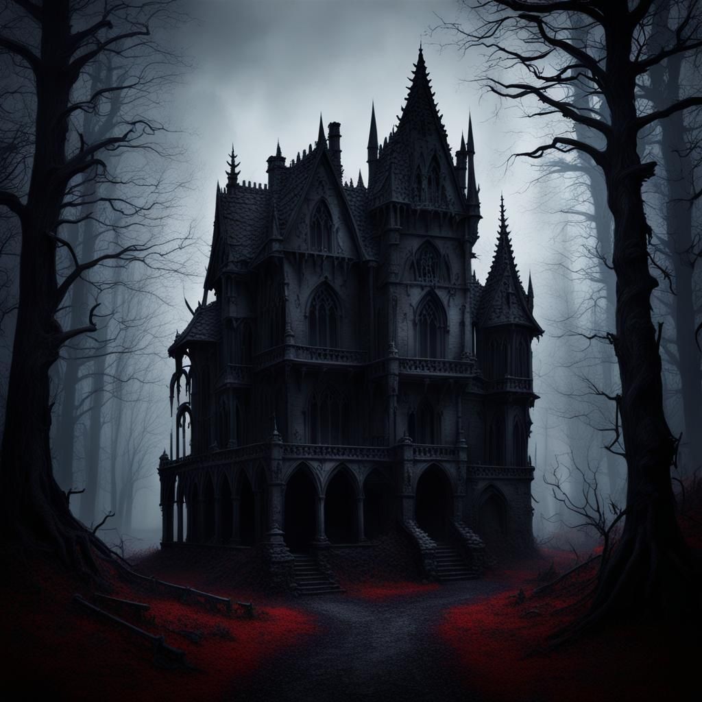 Vampire Castle - AI Generated Artwork - NightCafe Creator