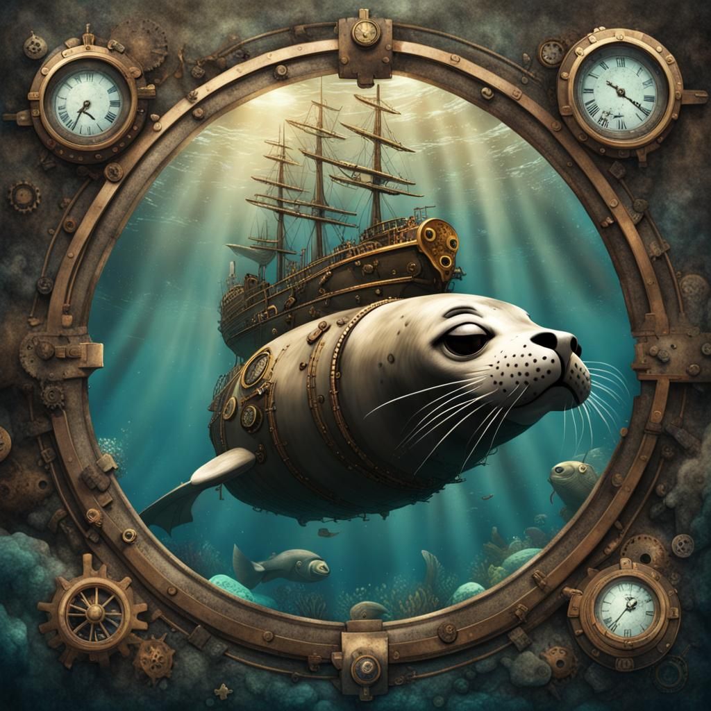 Under water steampunk - AI Generated Artwork - NightCafe Creator