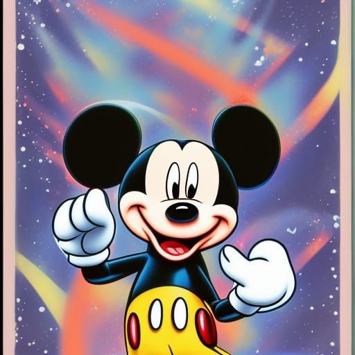 Cosmic Mickey - AI Generated Artwork - NightCafe Creator