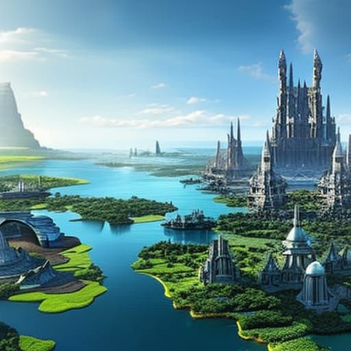 Fantasy kingdom - AI Generated Artwork - NightCafe Creator