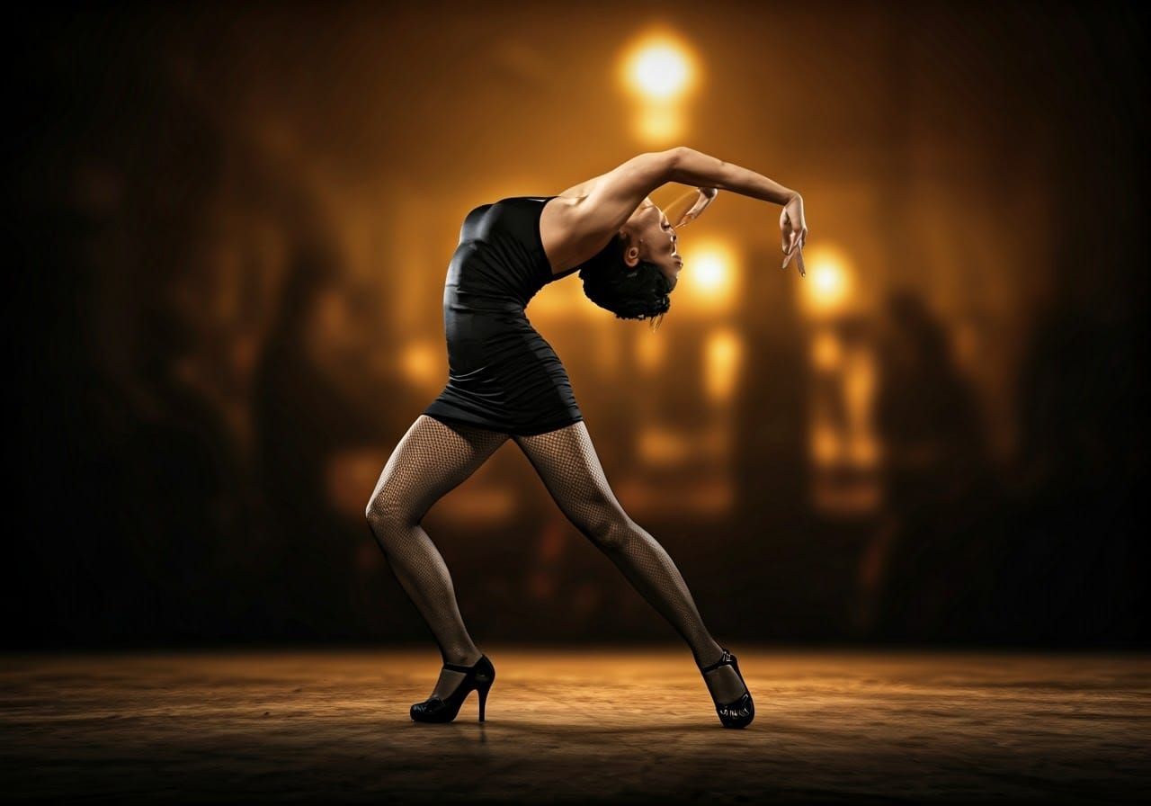 The Dance - Sensual Flamenco Dancer in Dramatic Lighting