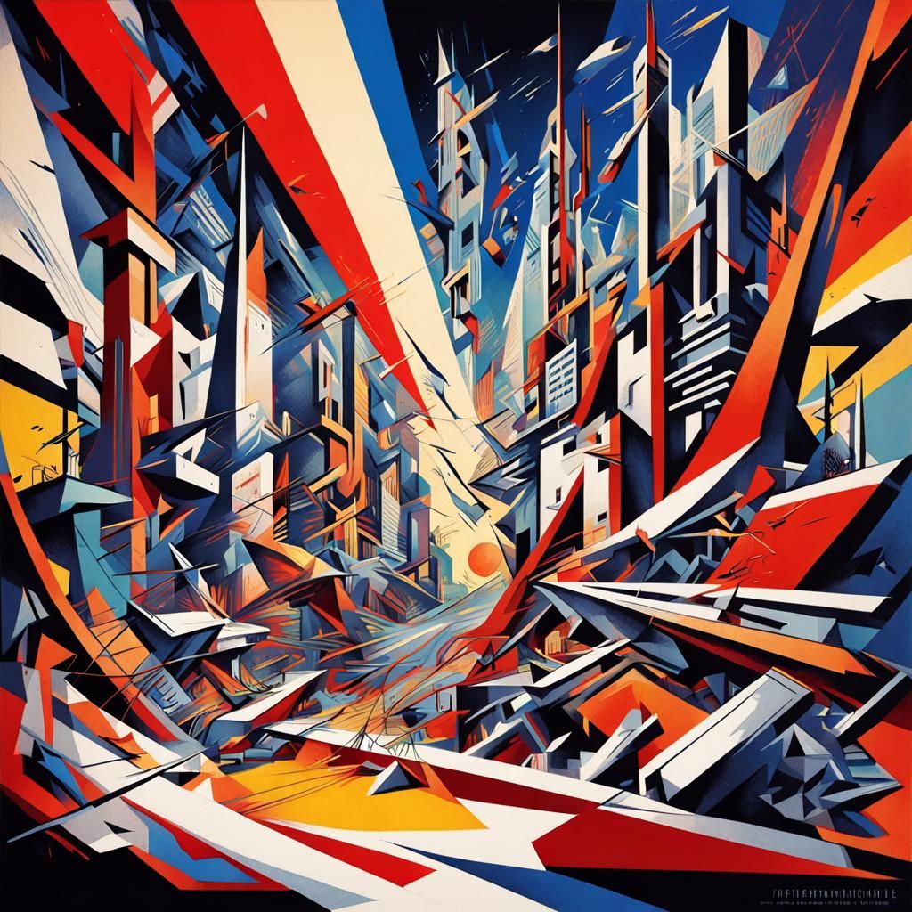 Retro Futurism Abstract Cityscape - AI Generated Artwork - NightCafe ...