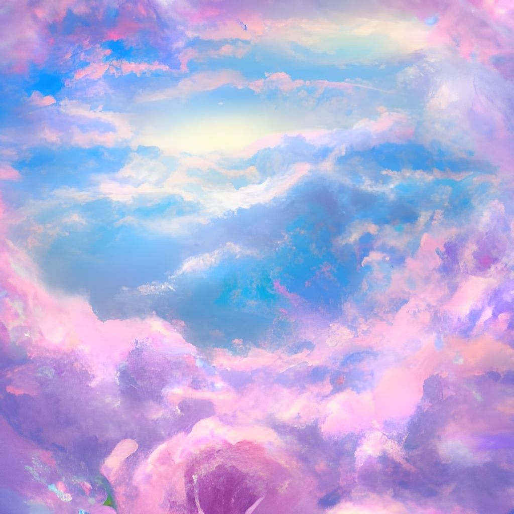 ethereal fantasy hyperdetailed rose and purple sky mist Thomas Kinkade heavenly sunshine beams ...