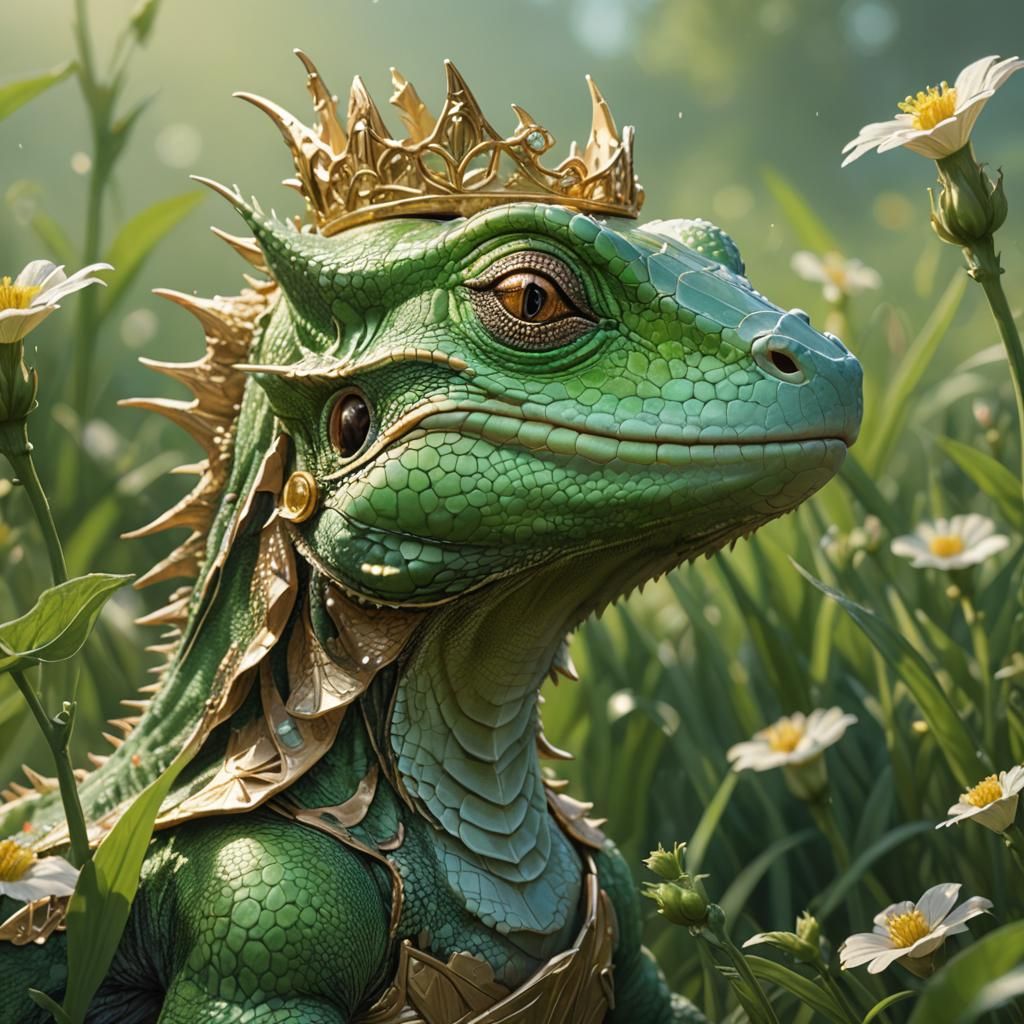 Lizard queen - AI Generated Artwork - NightCafe Creator