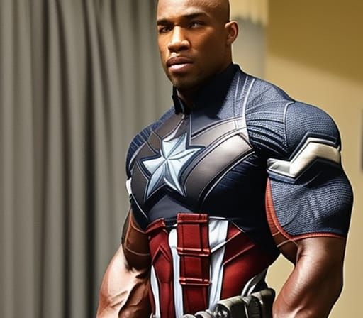 isaiah bradley, super soldier, muscles, torn shirt, 7 ft tall, black ...