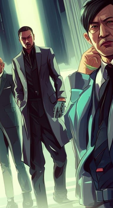 Tao Cheng being a mafia gang from Grand theft auto V. Very intimidating ...