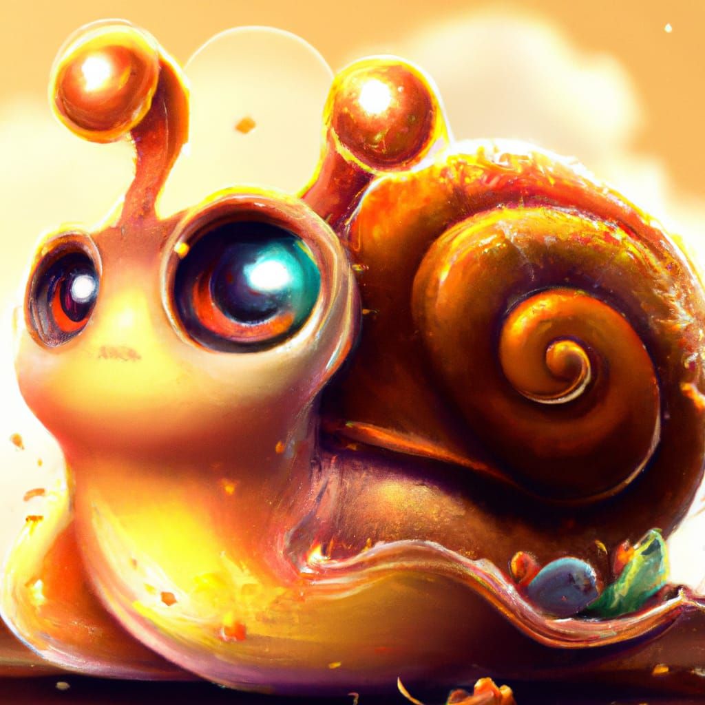 Just a snail - AI Generated Artwork - NightCafe Creator