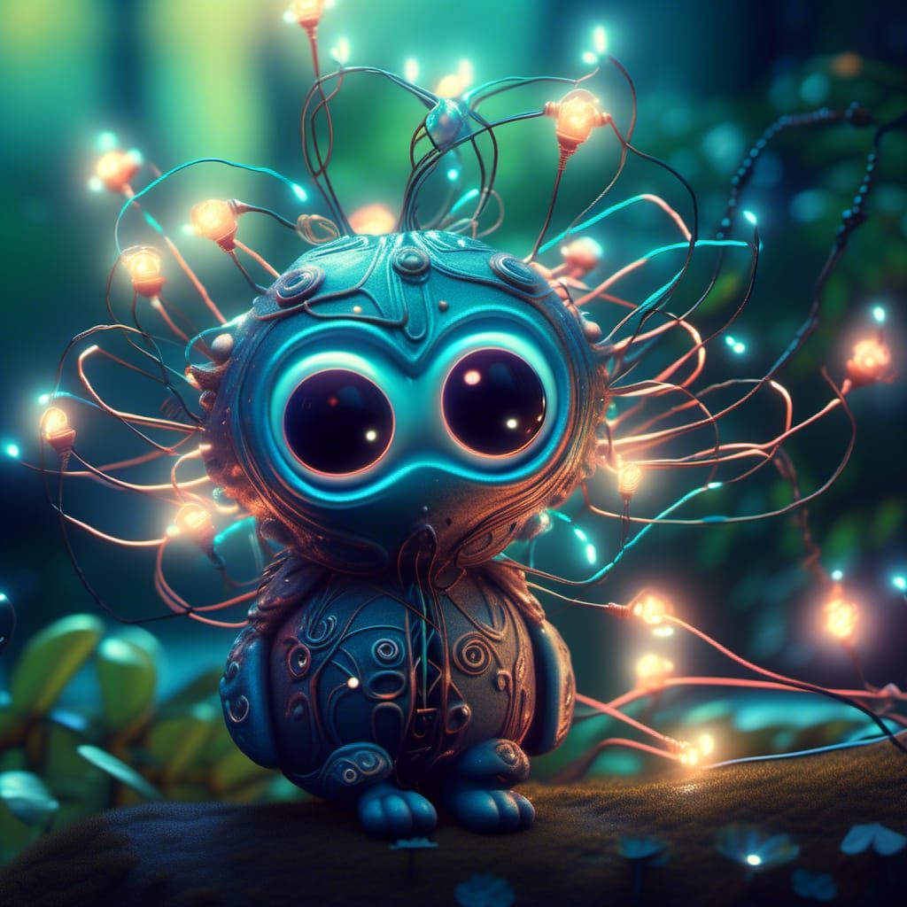 Adorable wired creature - AI Generated Artwork - NightCafe Creator