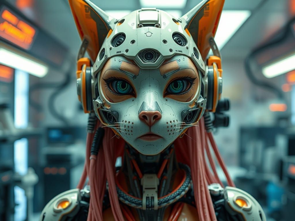 Biopunk Cyberpunk Cyborg Mermaids in Hyper Realist... - AI Art