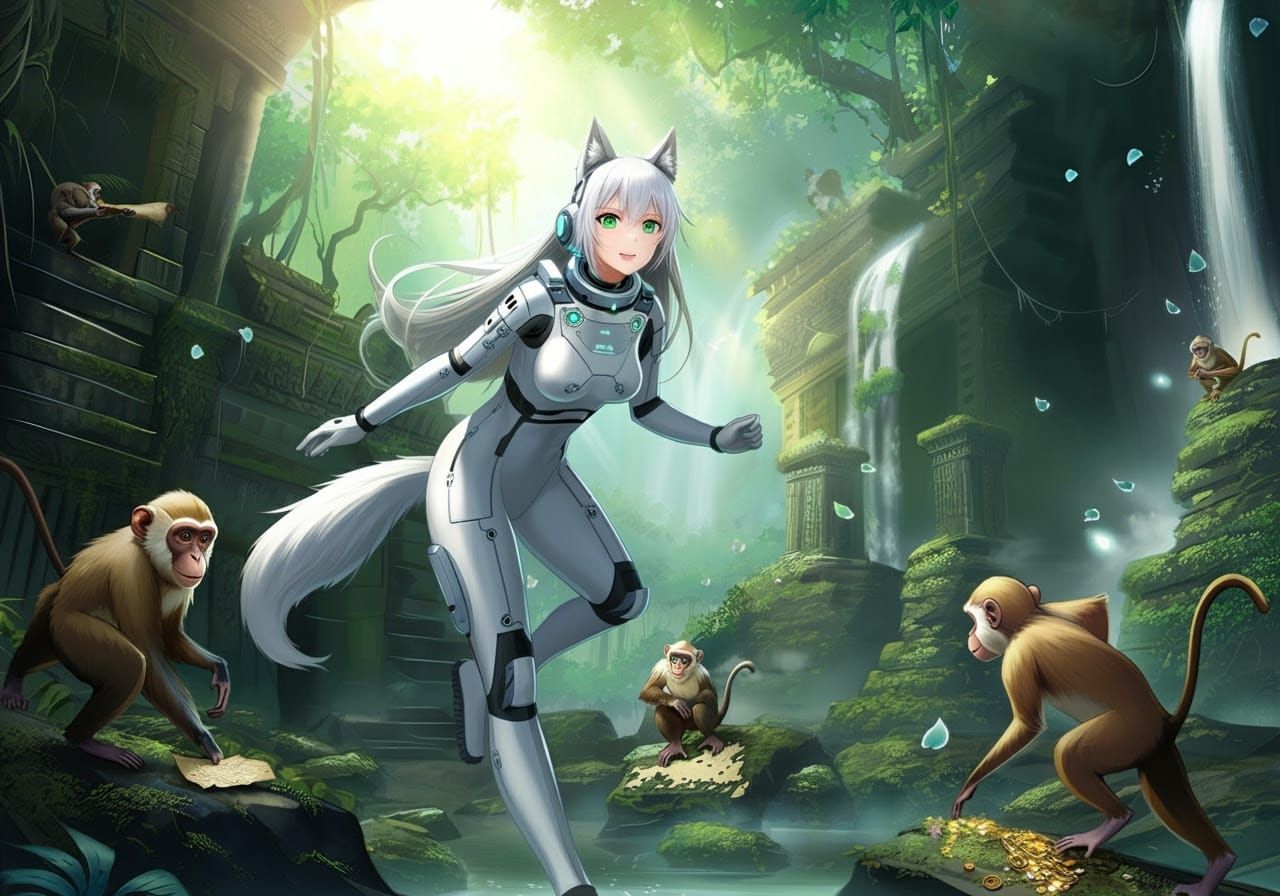 Treasure hunt (P3): The monkeys steal Wolfie’s treasure and map