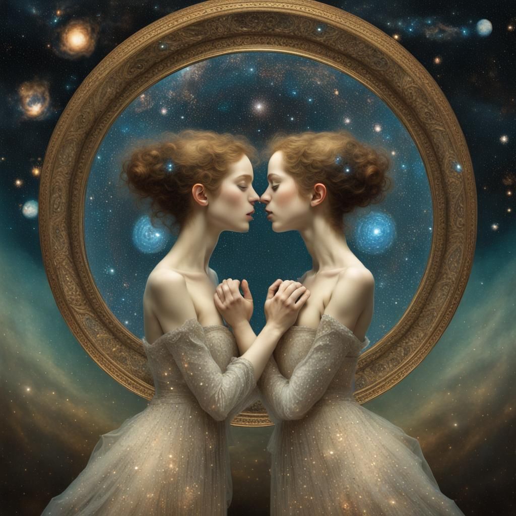Twins, Ballerinas - AI Generated Artwork - NightCafe Creator