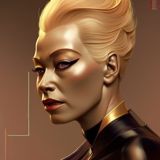 Star Trek 7 of Nine portrait, 8k resolution concept art portrait by ...