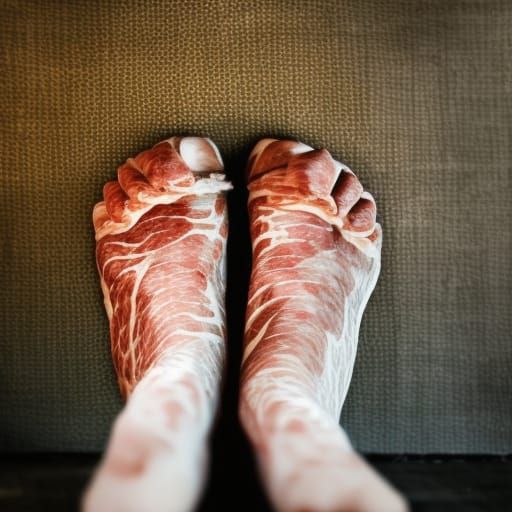 feet are made of meat - AI Generated Artwork - NightCafe Creator
