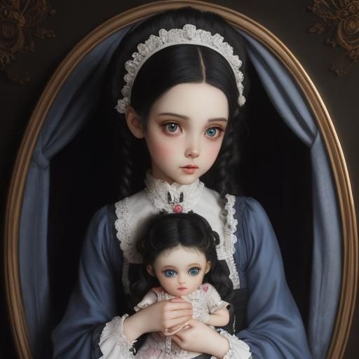 Creepy Cute Vulcan Victorian Porcelain Doll by nicoletta ceccoli, by ...