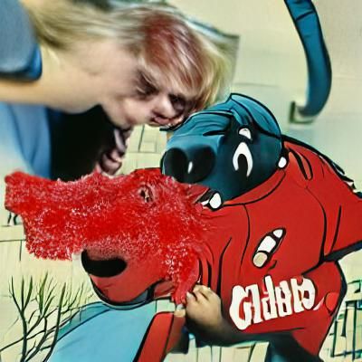 Clifford gets rabies - AI Generated Artwork - NightCafe Creator