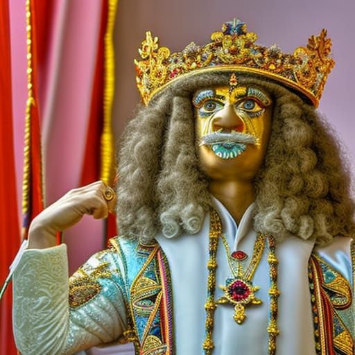 King Charles in his LSD-induced mind palace - AI Generated Artwork ...