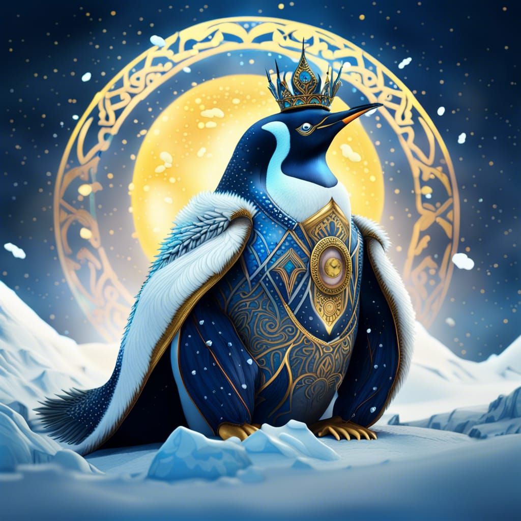 Emperor Penguin of Anarctica - AI Generated Artwork - NightCafe Creator