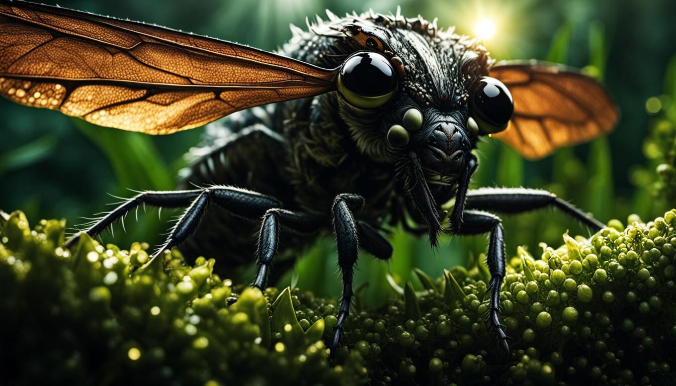 Creepy Monster Insect's Friendly Face - AI Generated Artwork ...