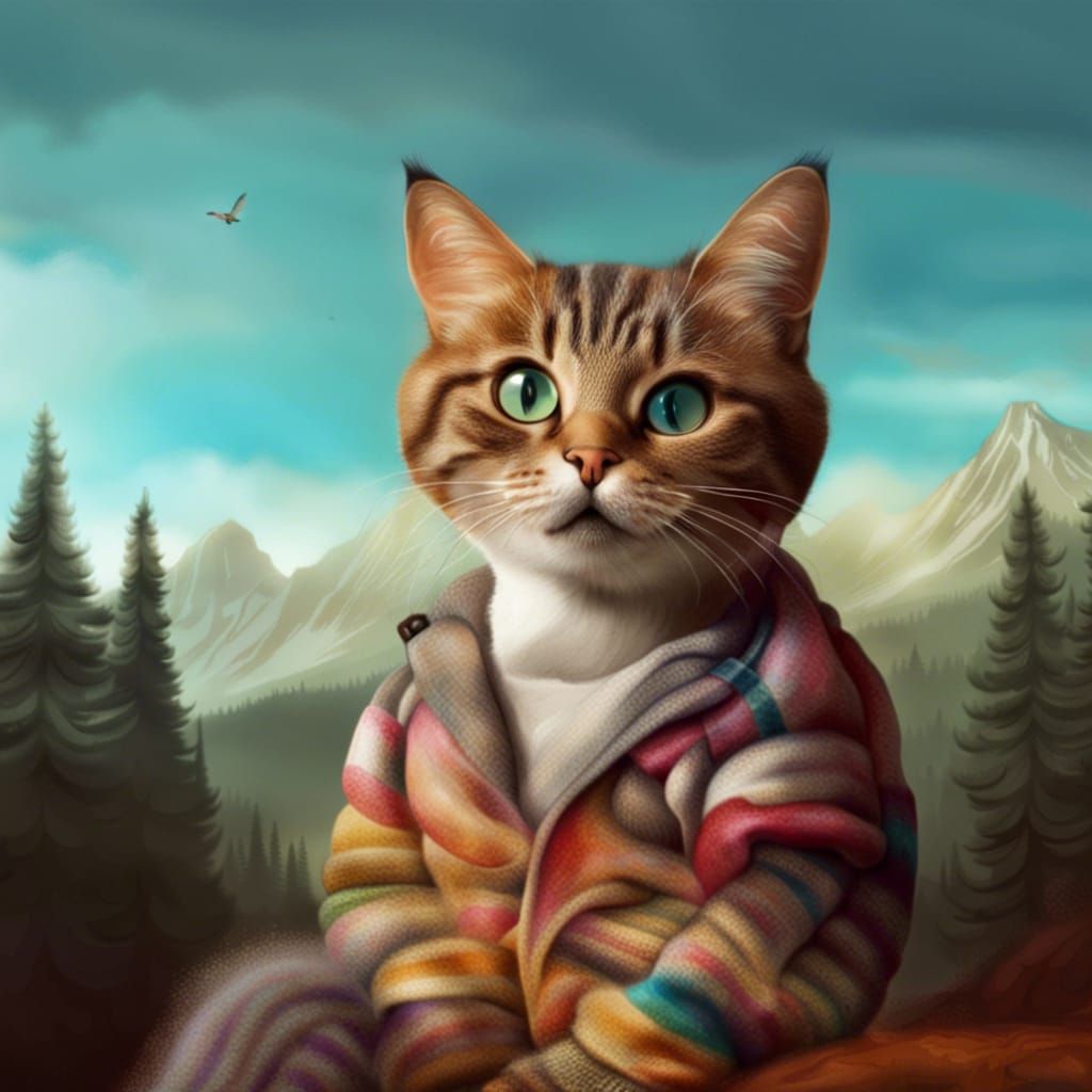 Hip Cat - AI Generated Artwork - NightCafe Creator