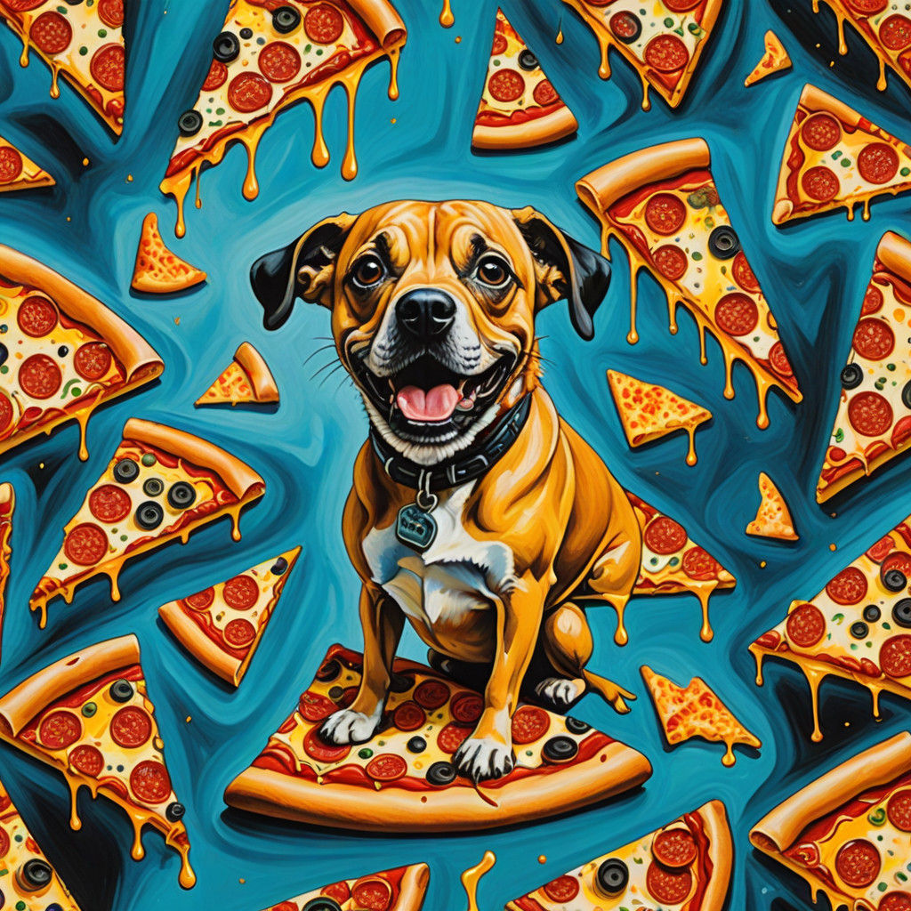 **Barking Pizza** barking bark bark bork bork piz... - AI Art