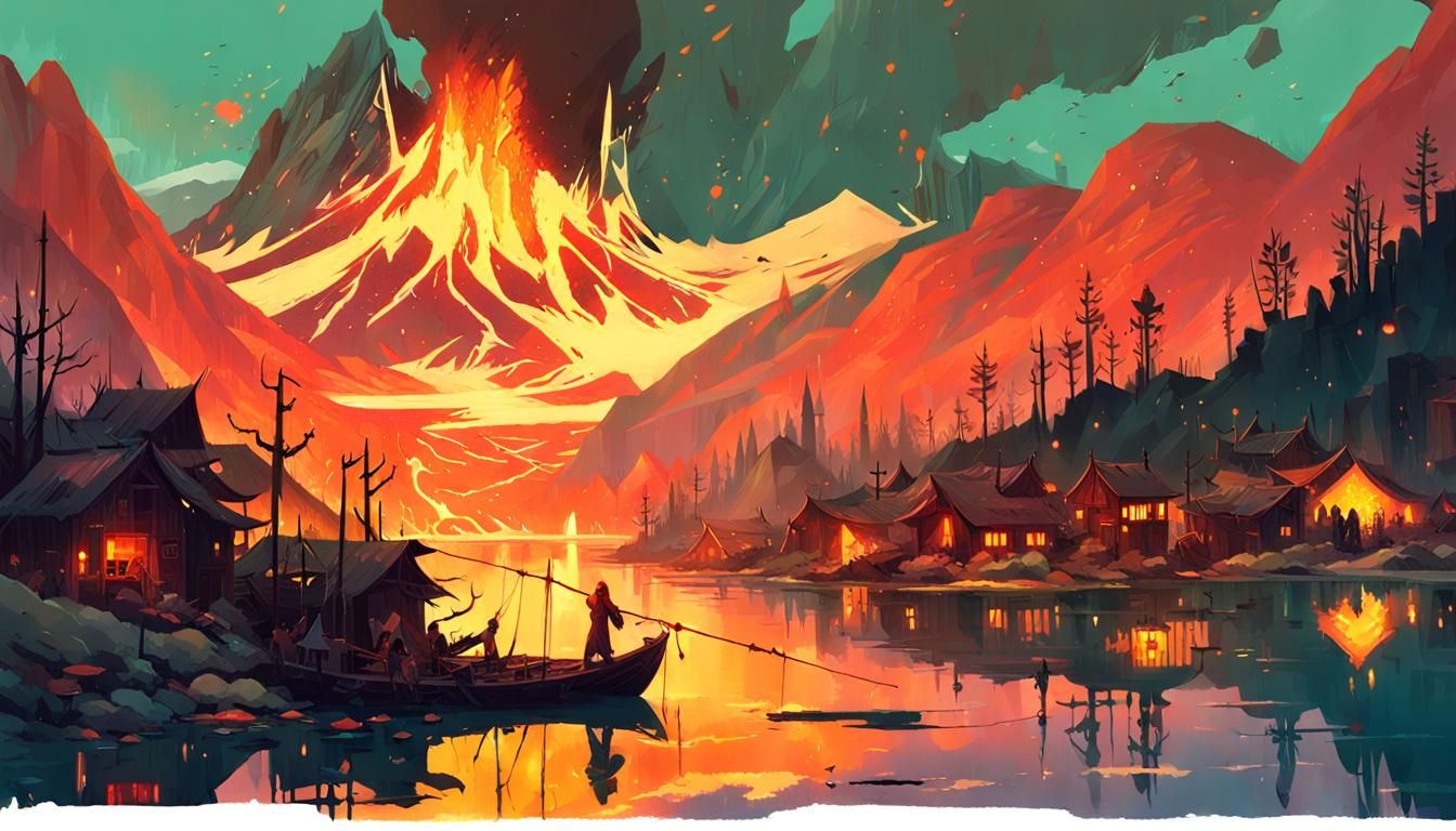 Eruption - AI Generated Artwork - NightCafe Creator