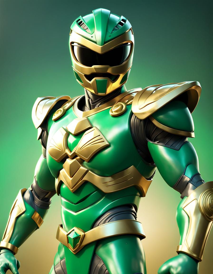 Green Power Ranger 2 - AI Generated Artwork - NightCafe Creator