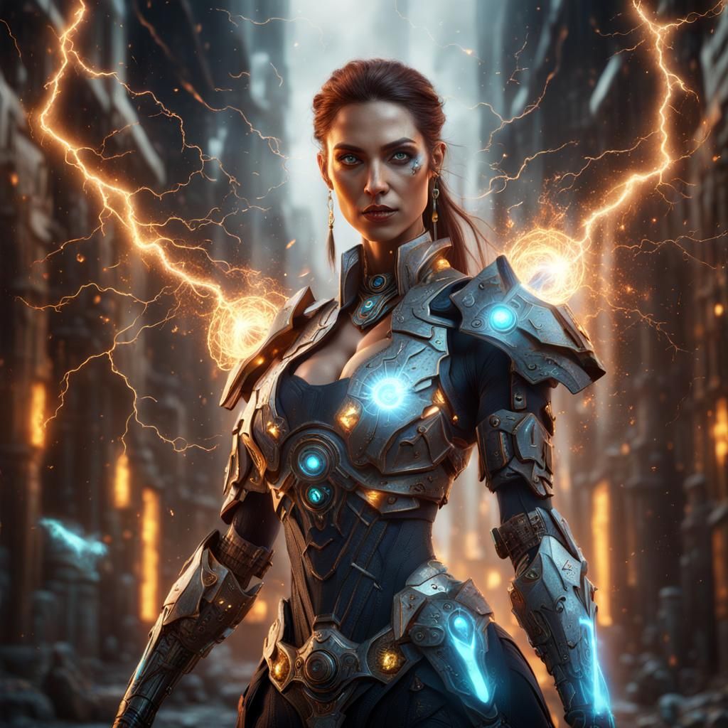 Techno Mage with cybernetic implants - AI Generated Artwork - NightCafe ...