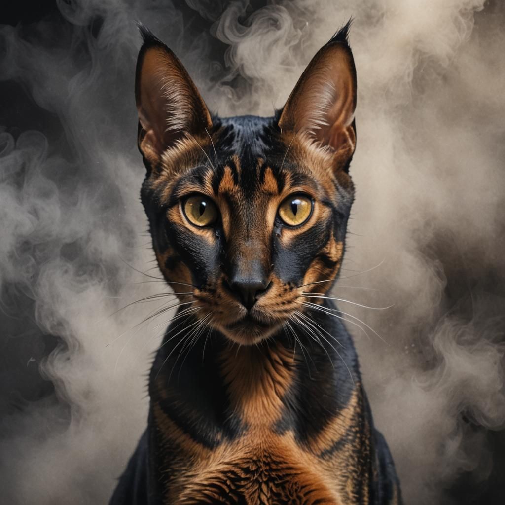 Abyssinian Smoke 2 - AI Generated Artwork - NightCafe Creator
