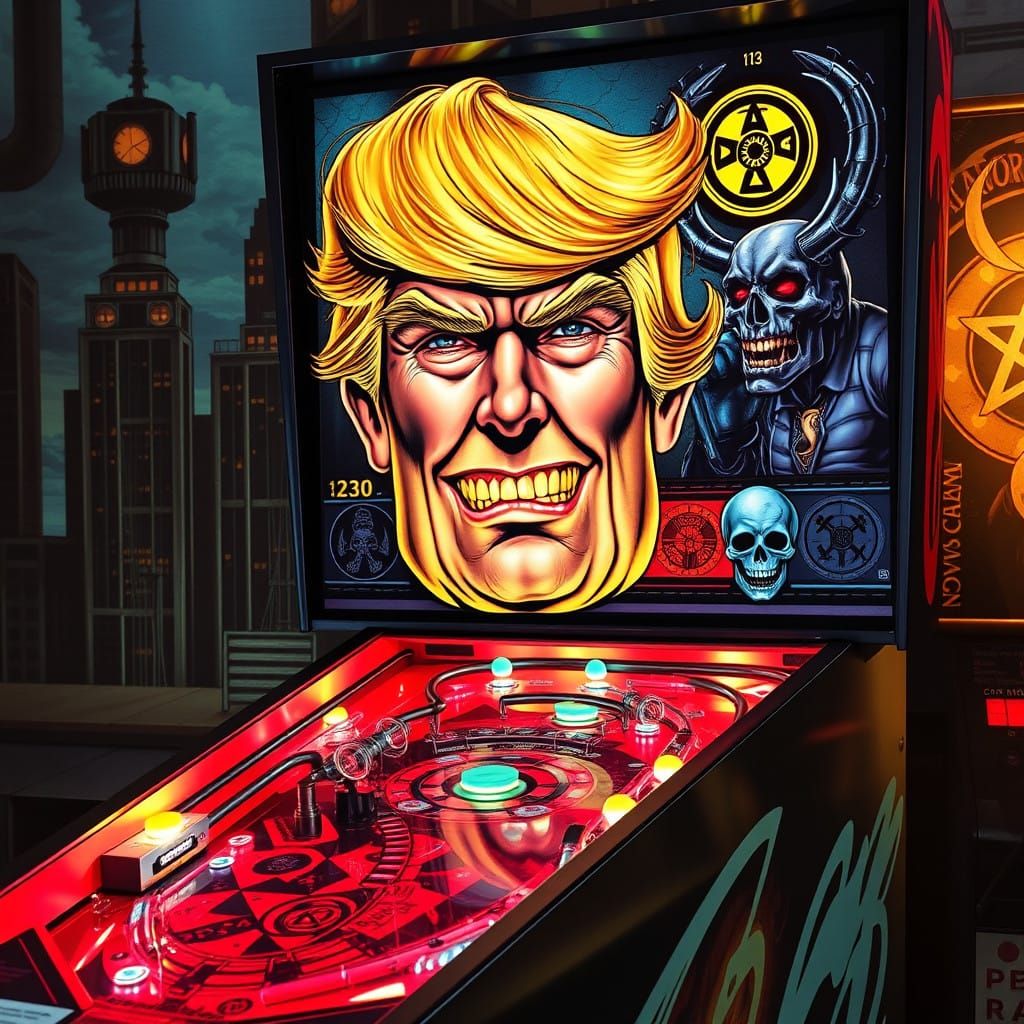 Donald Trump pinball machine - Donald Trump pinball machine