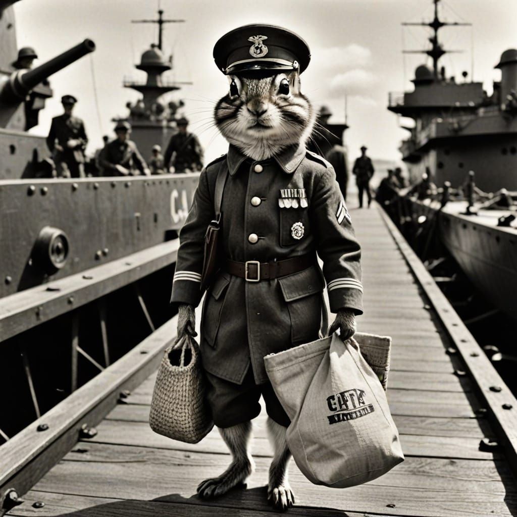 Anchors Away! - Chipmunk Soldier Boards Battleship with Myst...