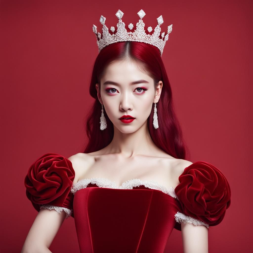 red velvet queen - AI Generated Artwork - NightCafe Creator