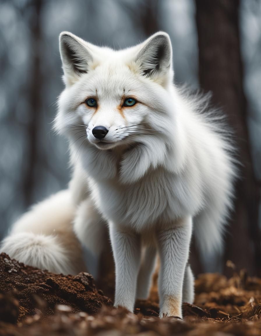 White Fox - AI Generated Artwork - NightCafe Creator
