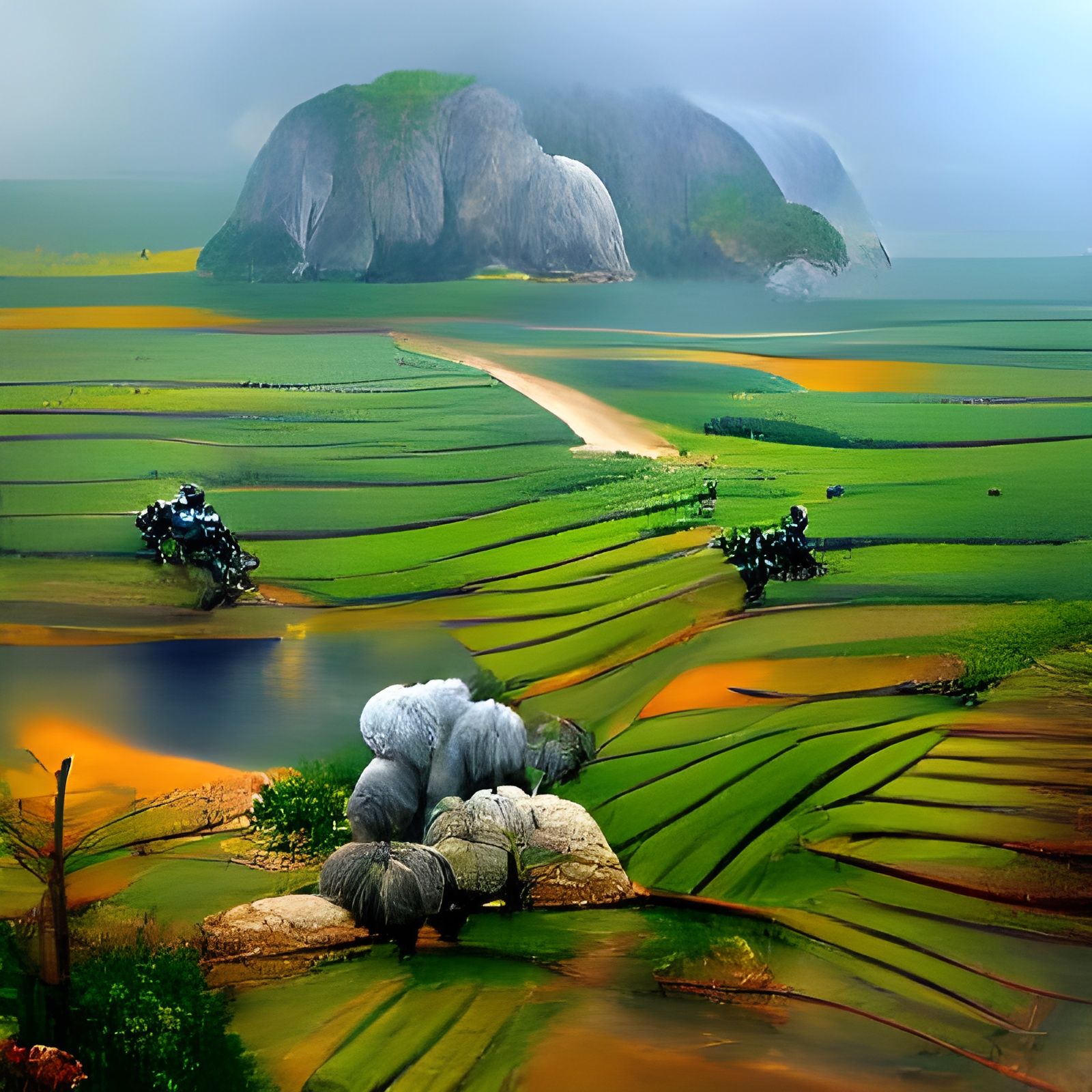 Vietnam Landscape - AI Generated Artwork - NightCafe Creator