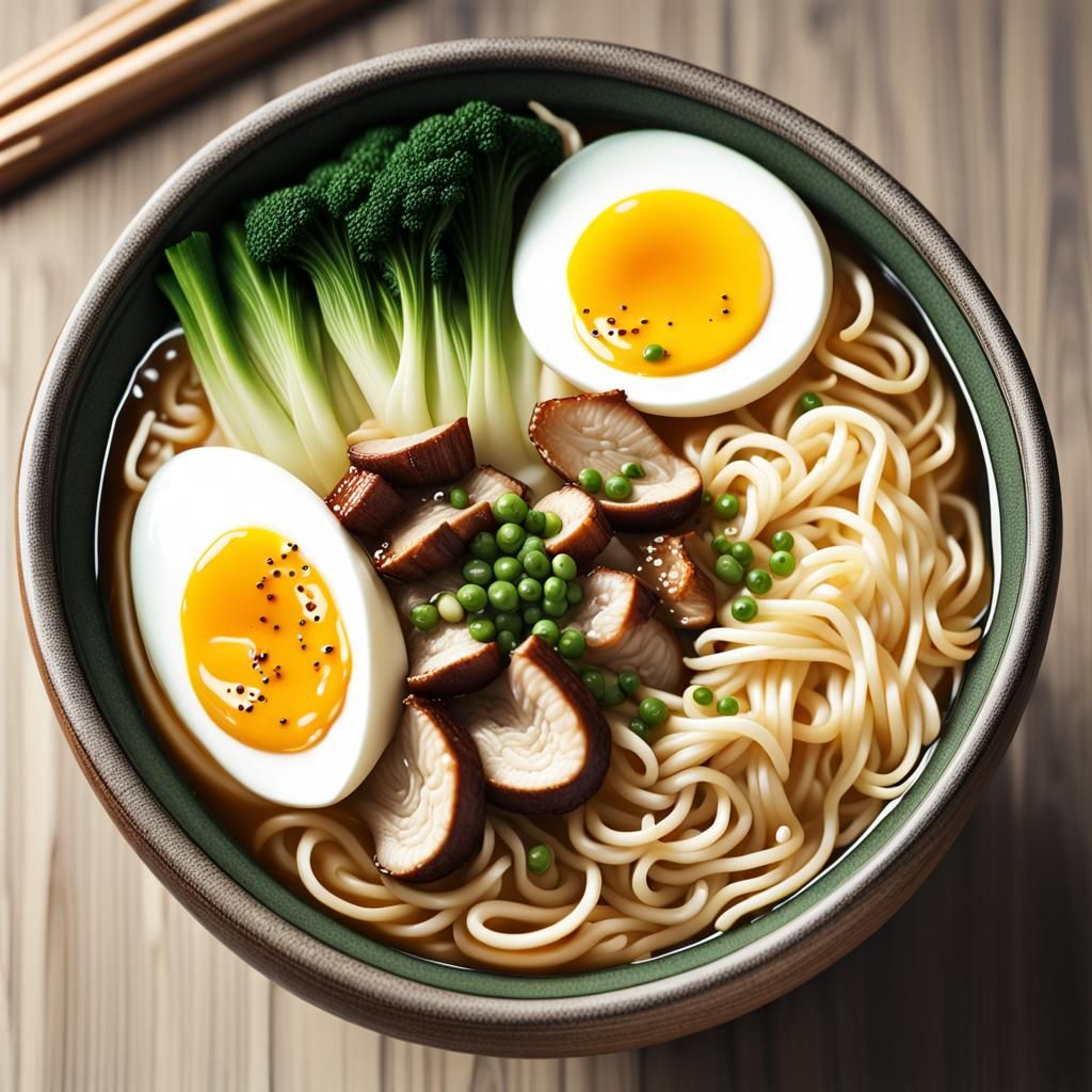 Yummy ramen. - AI Generated Artwork - NightCafe Creator