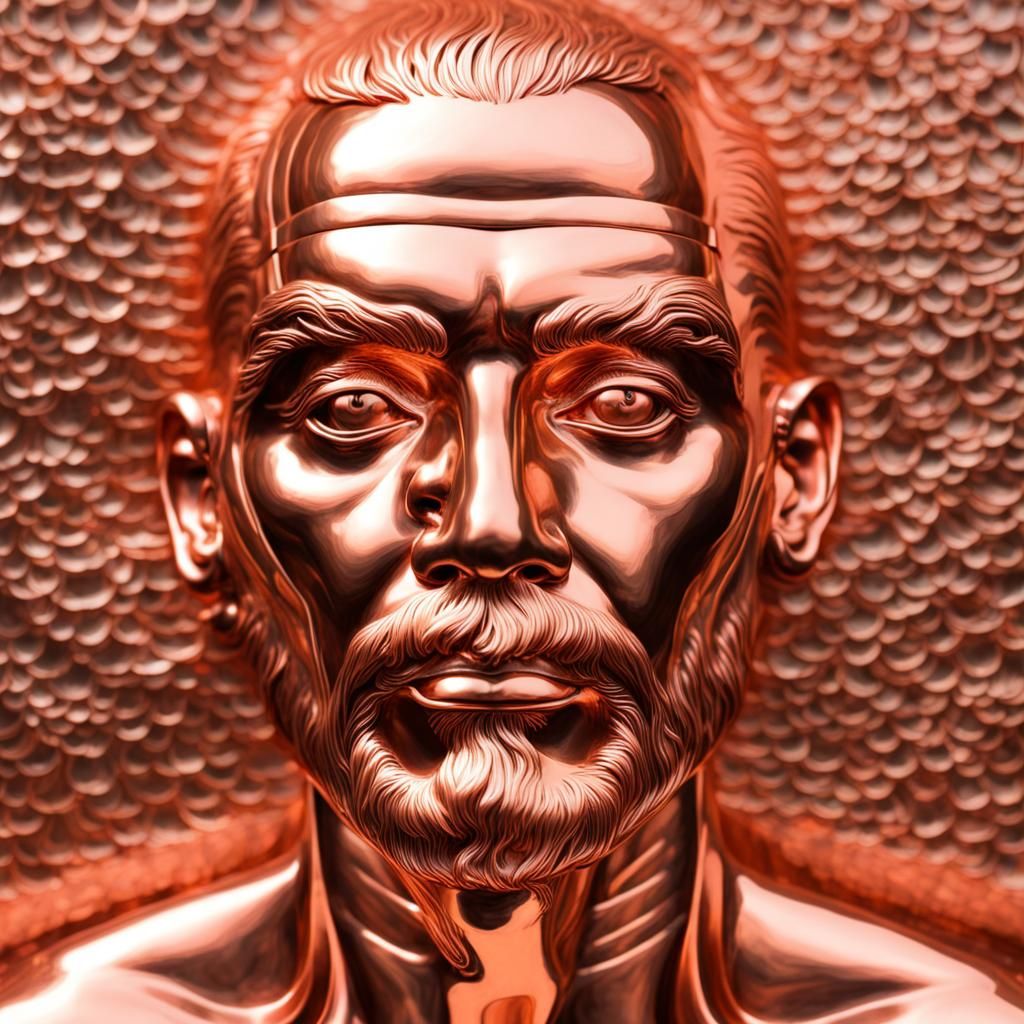 Copper man - AI Generated Artwork - NightCafe Creator
