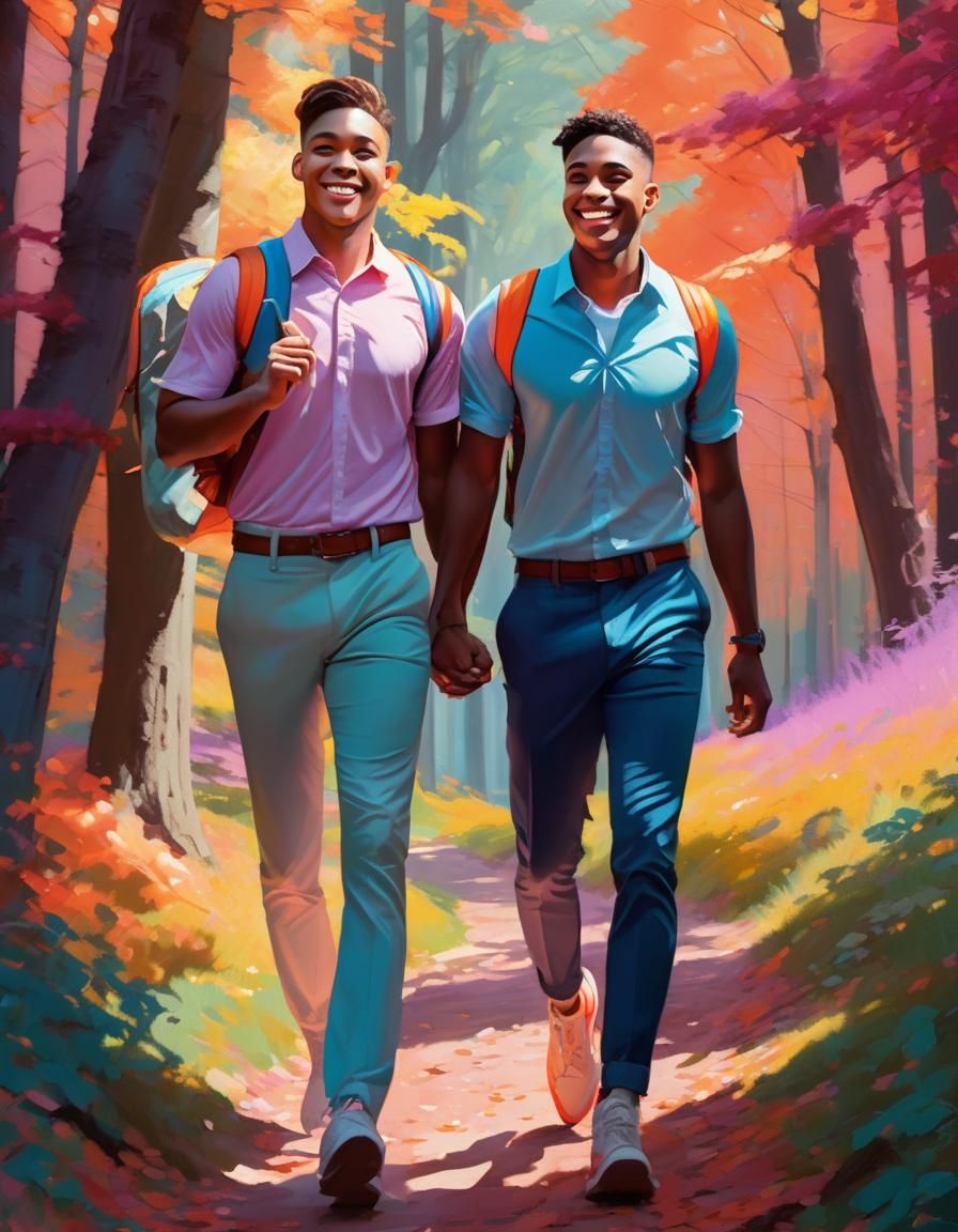 Joy Walk - AI Generated Artwork - NightCafe Creator