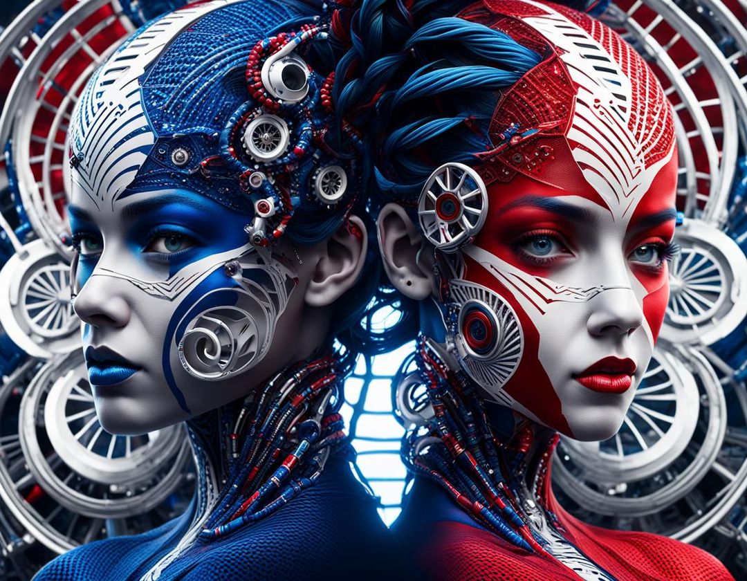 Cyborg tweens - AI Generated Artwork - NightCafe Creator