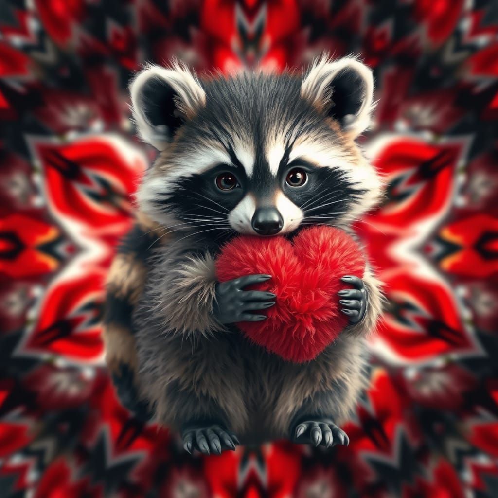 A captivating photograph of a cute extra fluffy ba... - AI Art