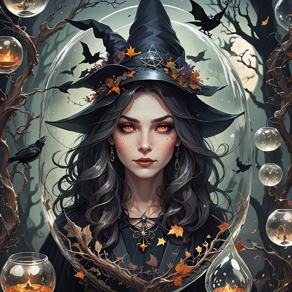 A beautiful witch portrait - AI Generated Artwork - NightCafe Creator