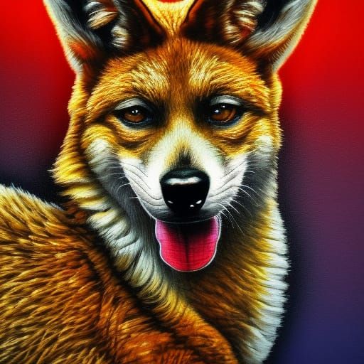 Australian Dingo - AI Generated Artwork - NightCafe Creator