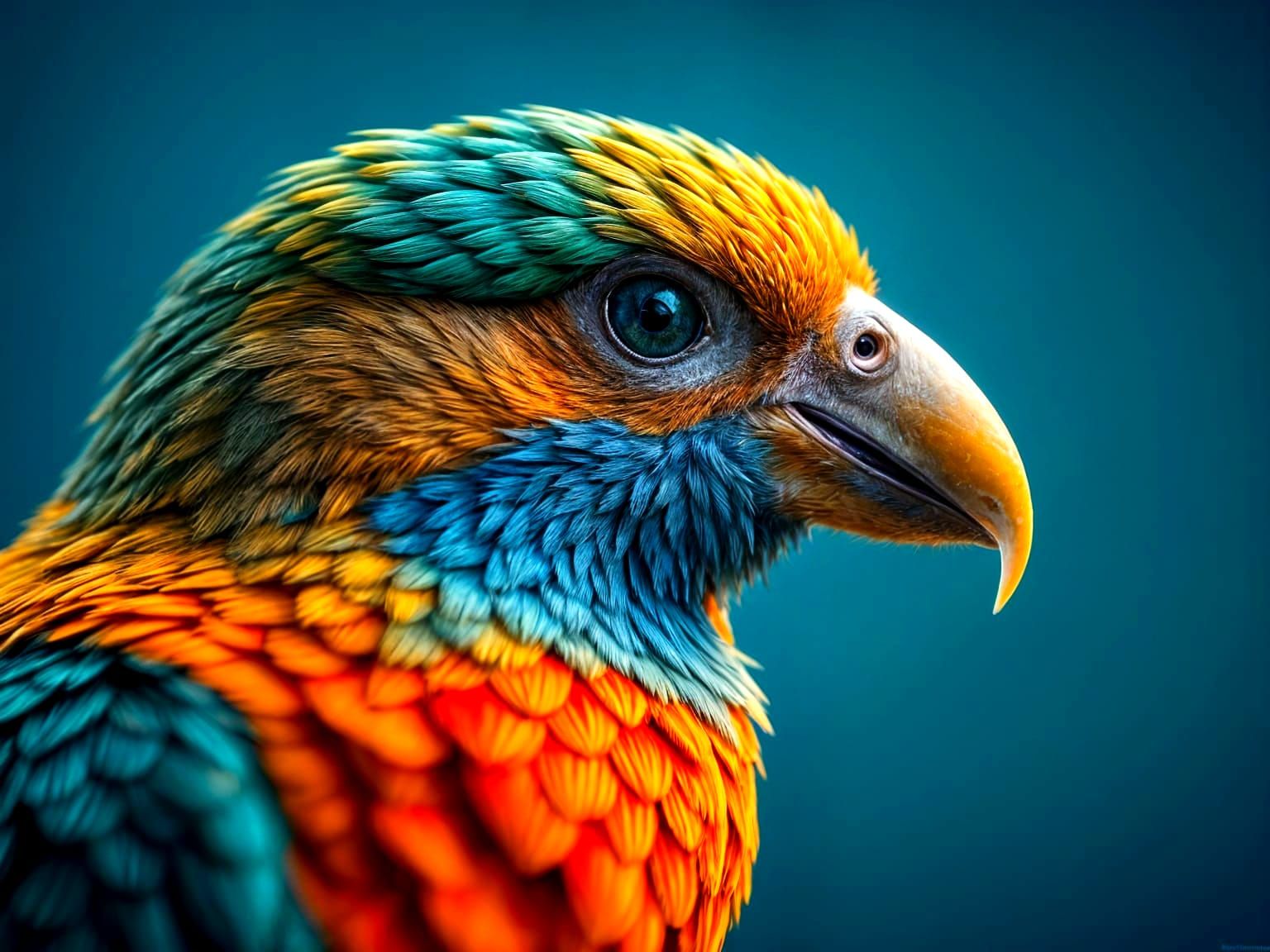 Majestic Lew Chew Bird Portrait in Hyper-Realistic... - AI Art