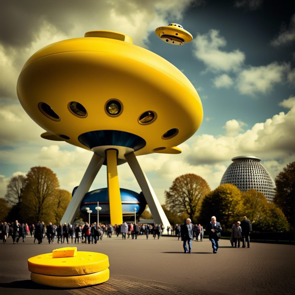 Cheesy Alien - AI Generated Artwork - NightCafe Creator