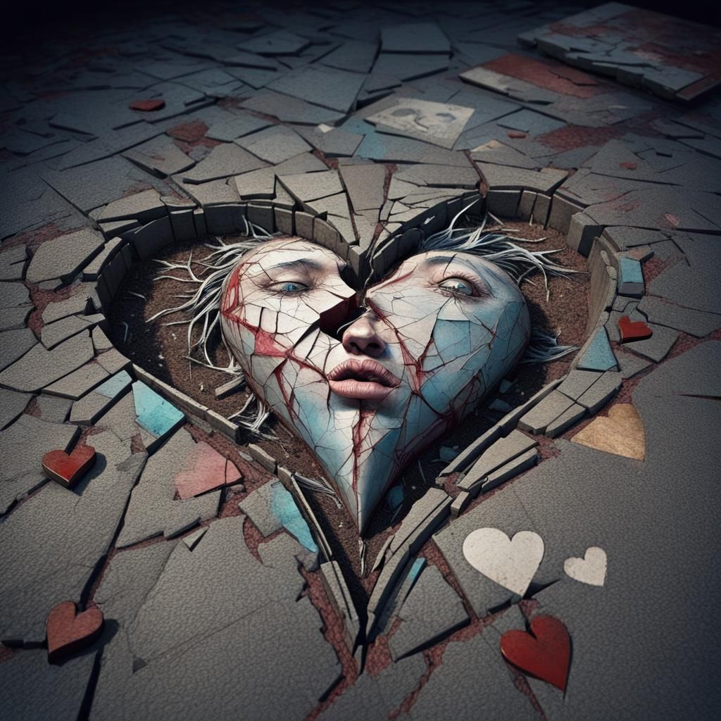 Shattered Self - AI Generated Artwork - NightCafe Creator