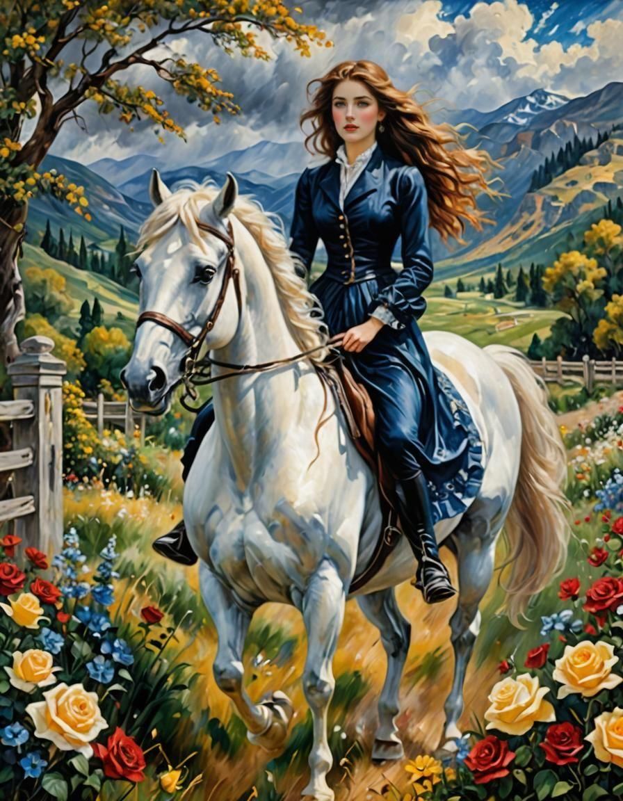 riding against the wind - AI Generated Artwork - NightCafe Creator