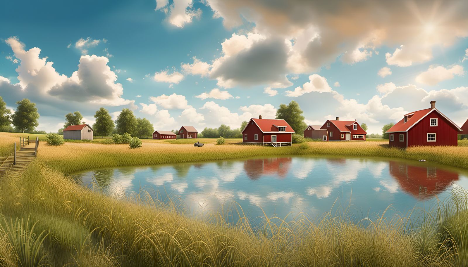 Countryside - AI Generated Artwork - NightCafe Creator