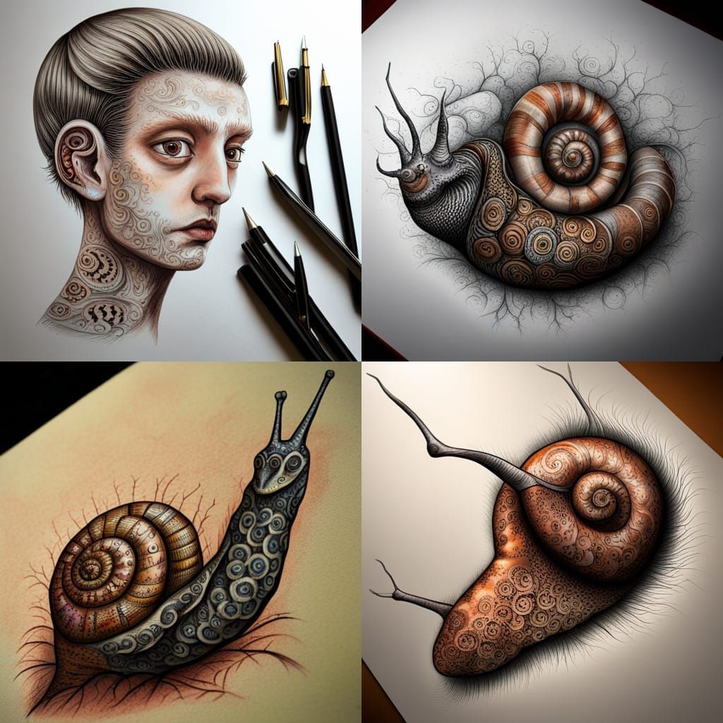 snails in the style of junji ito, realistic, detailed - AI Generated ...