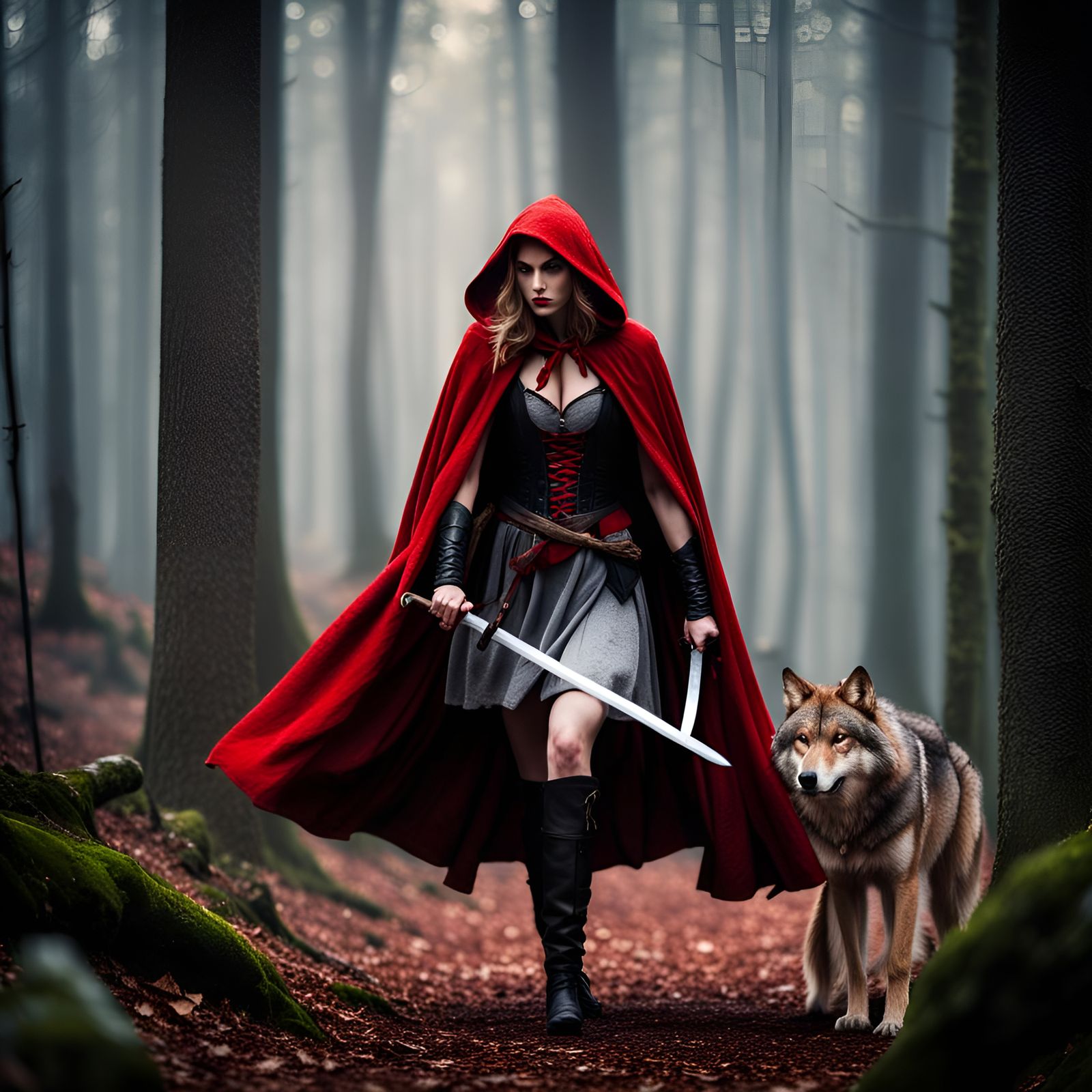 Red Riding Hood - AI Generated Artwork - NightCafe Creator